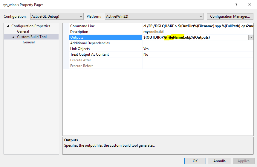 Upgrading from Visual C++ 6.0: The $(InputFile) macro