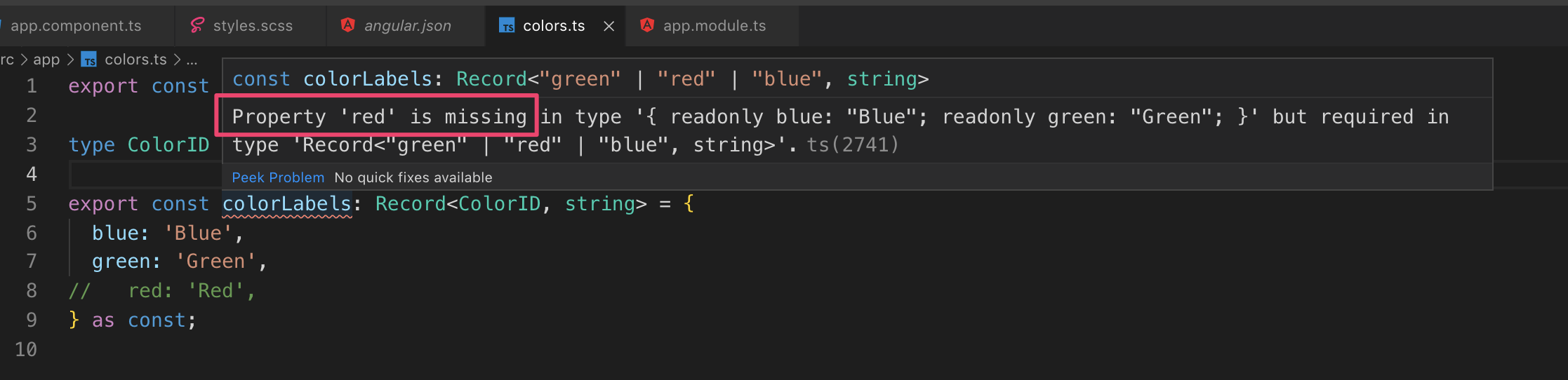Managing Key Value Constants In TypeScript Marginalia